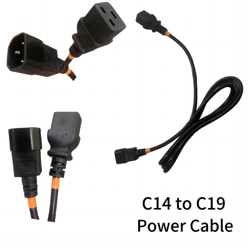 Wholesale PDU UPS Power cable IEC C14 Male to Female IEC C19 Adapter ...
