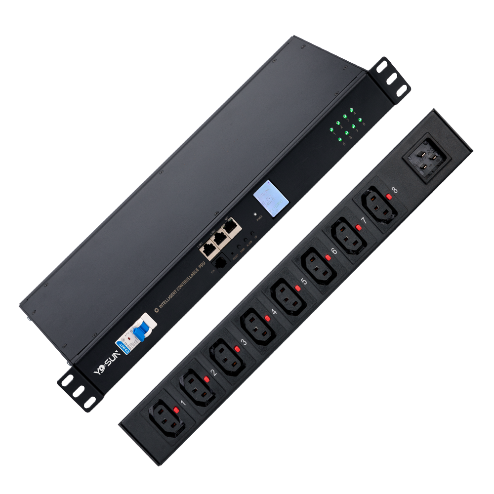 Wholesale 19 inch 8 C13 horizontal IP Smart PDU Manufacturer and Supplier | YOSUN
